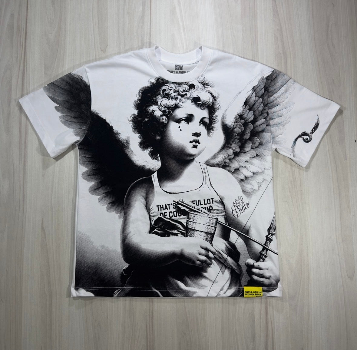 White Angel Cough Syrup Tee – Topfits.tt